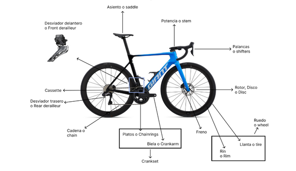 Las Partes de una Bicicleta de Ruta: Guía Completa para Ciclistas ...