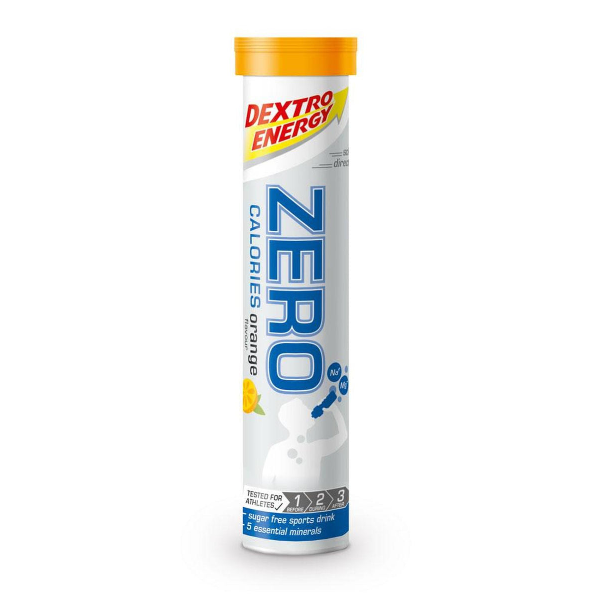 Dextro Energy Zero Tablets - Orange (Caja de 12 pz - 80 gr) — Velo Store Mx